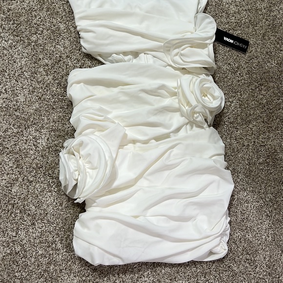 Fashion Nova | Dresses | Nwt Rana Rose Ruched Mini Dress | Poshmark